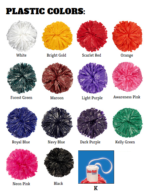 Poms lite- 6" Plastic – Dance Time